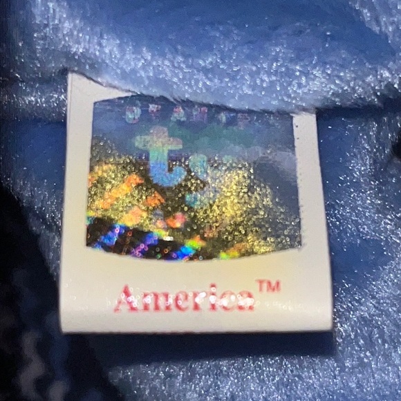 Ty | Toys | Ty Beanie Baby 20 America Blue Rare Retired Errors Red ...